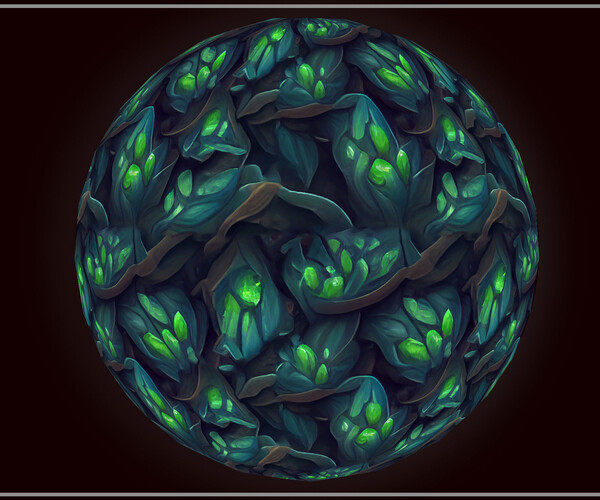 ArtStation - Grass Magic Forest Floor: 20 TEXTURES (Hand-painted ...