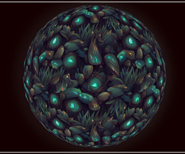 ArtStation - Grass Magic Forest Floor: 20 TEXTURES (Hand-painted ...