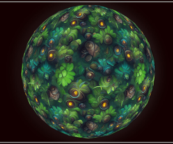 ArtStation - Grass Magic Forest Floor: 20 TEXTURES (Hand-painted ...