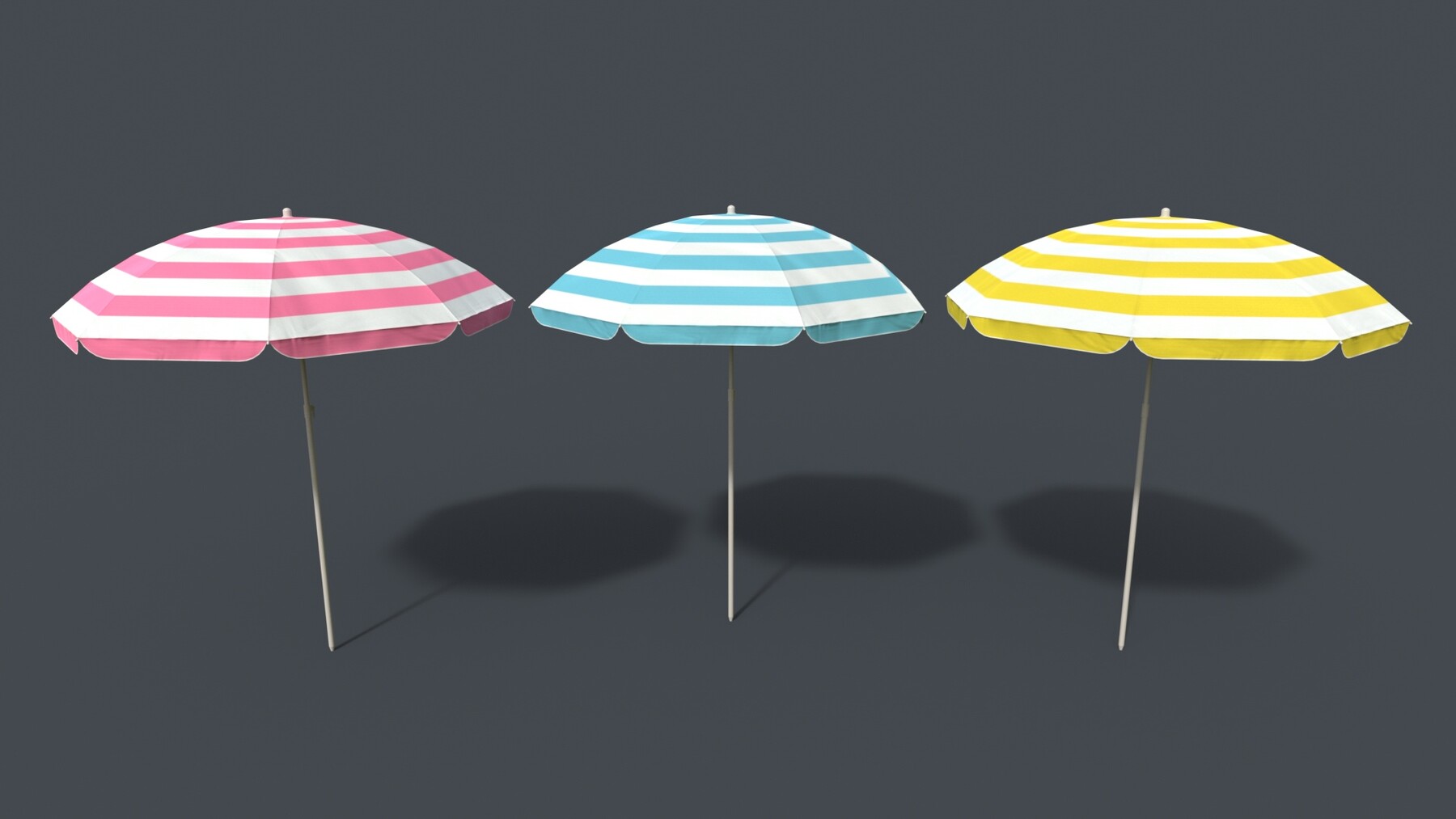ArtStation - PBR Beach Parasol | Game Assets