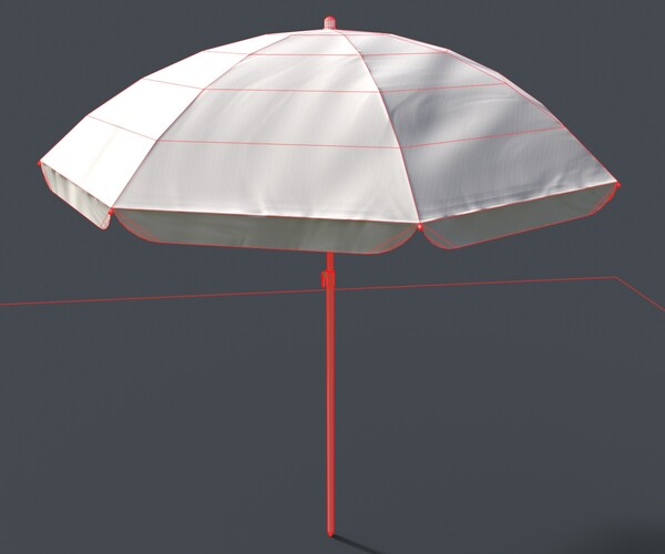 ArtStation - PBR Beach Parasol | Game Assets