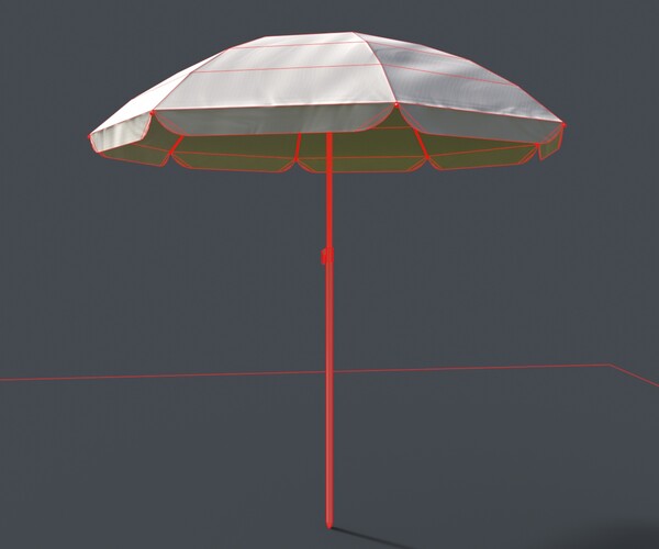 ArtStation - PBR Beach Parasol | Game Assets