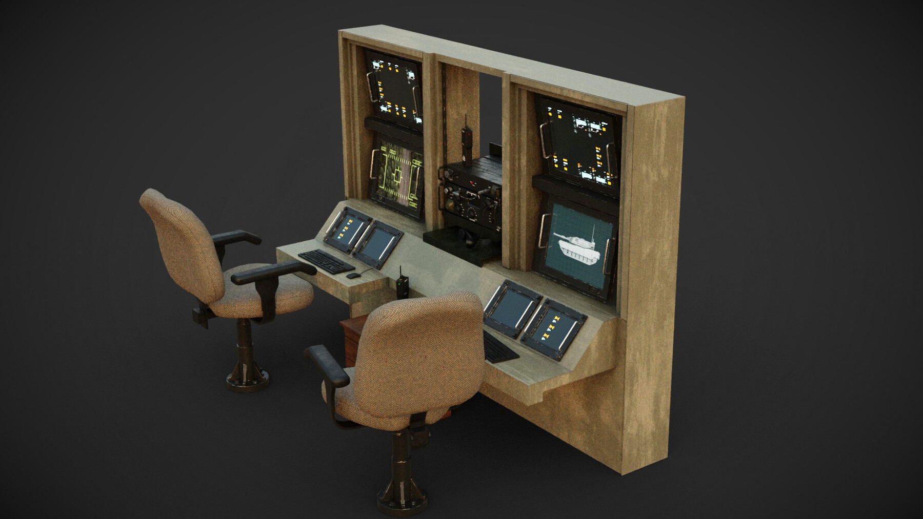 ArtStation - HUD control console | Game Assets