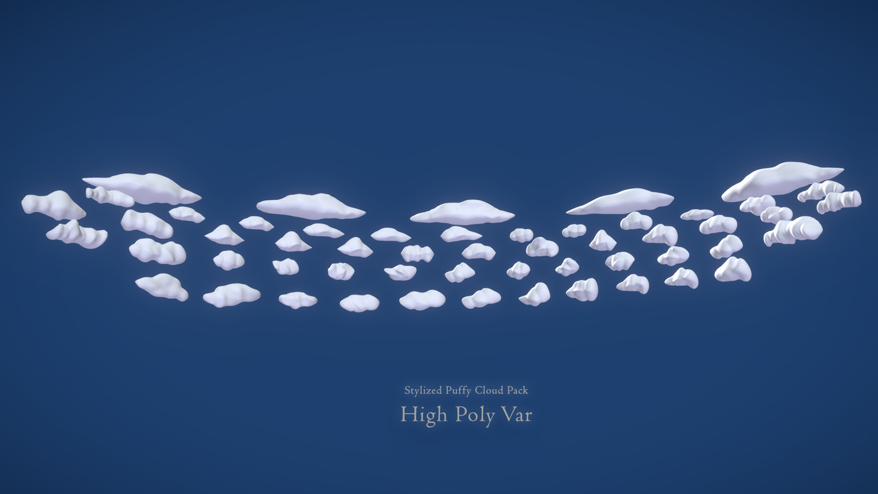ArtStation - Puffy Stylized Clouds Pack V2 | Resources