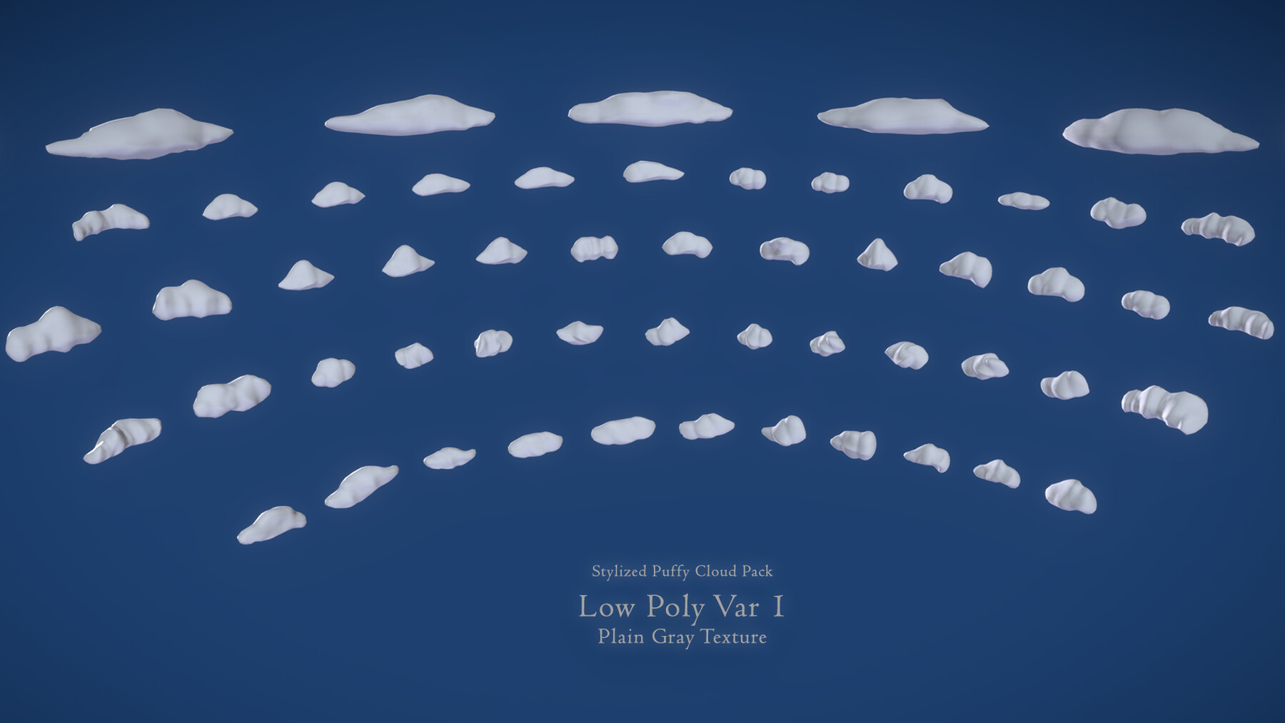 ArtStation - Puffy Stylized Clouds Pack V2 | Resources