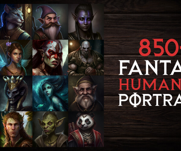 ArtStation - Fantasy Humanoid Portraits | Game Assets