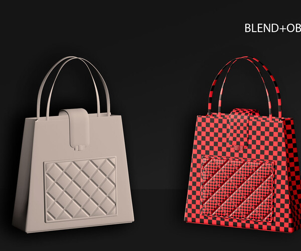 ArtStation - 10 WOMEN'S BAGS with UVs (VOL.01). BLENDER PROJECTS+OBJ ...