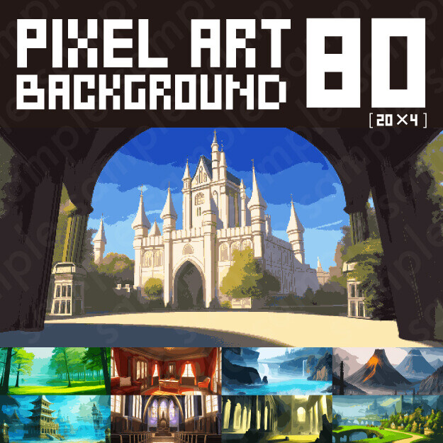 ArtStation - [Pixel Art │ 80 backgrounds] Castle, town, nature, fantasy ...