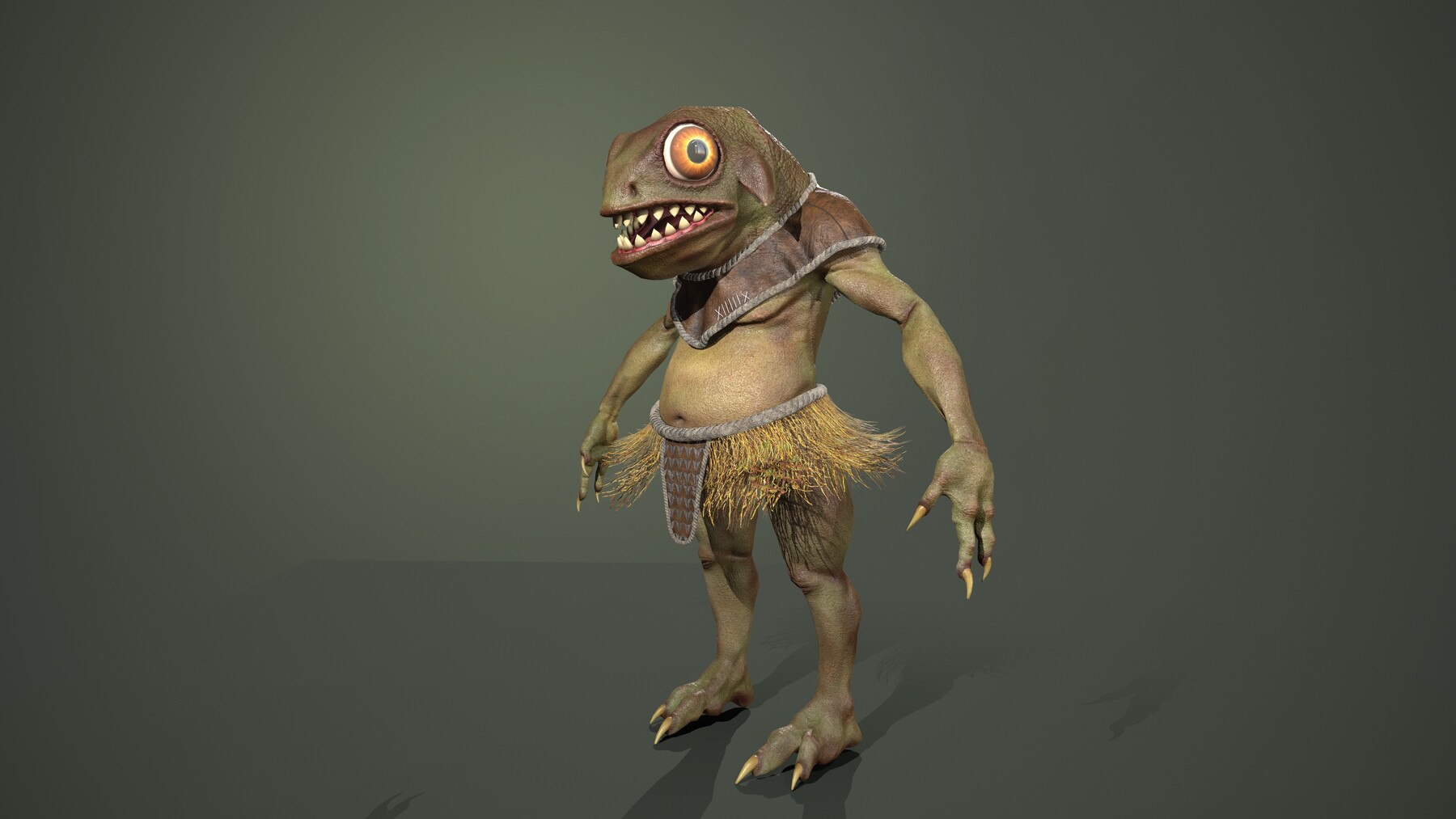 ArtStation - Gecko warrior | Game Assets