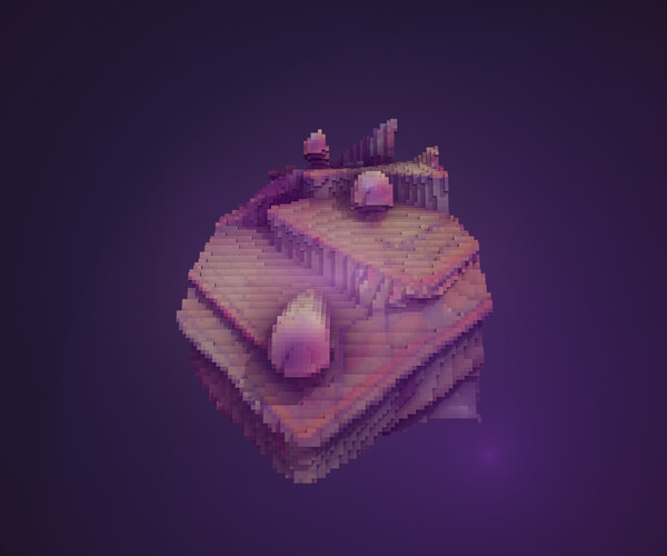 ArtStation - Voxel World Archi 180 fbx kit | Game Assets