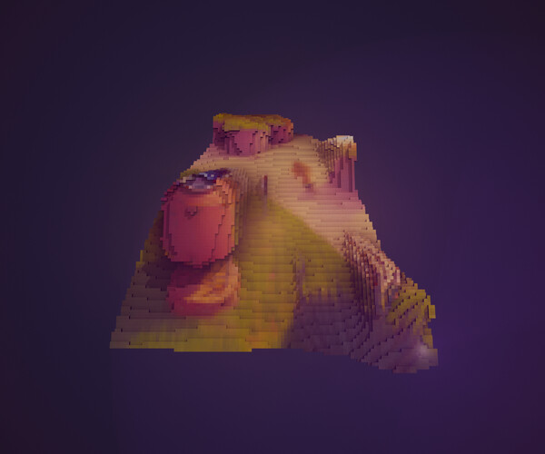 ArtStation - Voxel world desert 100 fbx kit | Game Assets