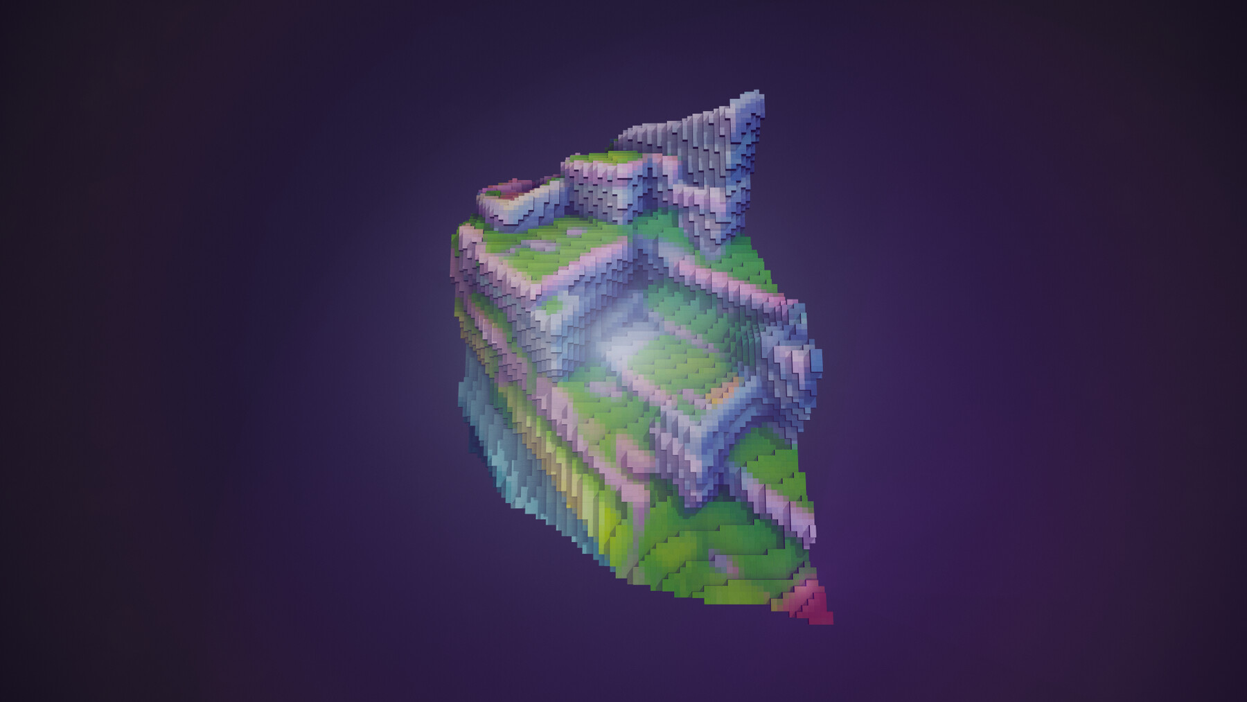 ArtStation - Voxel world happy color 300 fbx kit | Game Assets