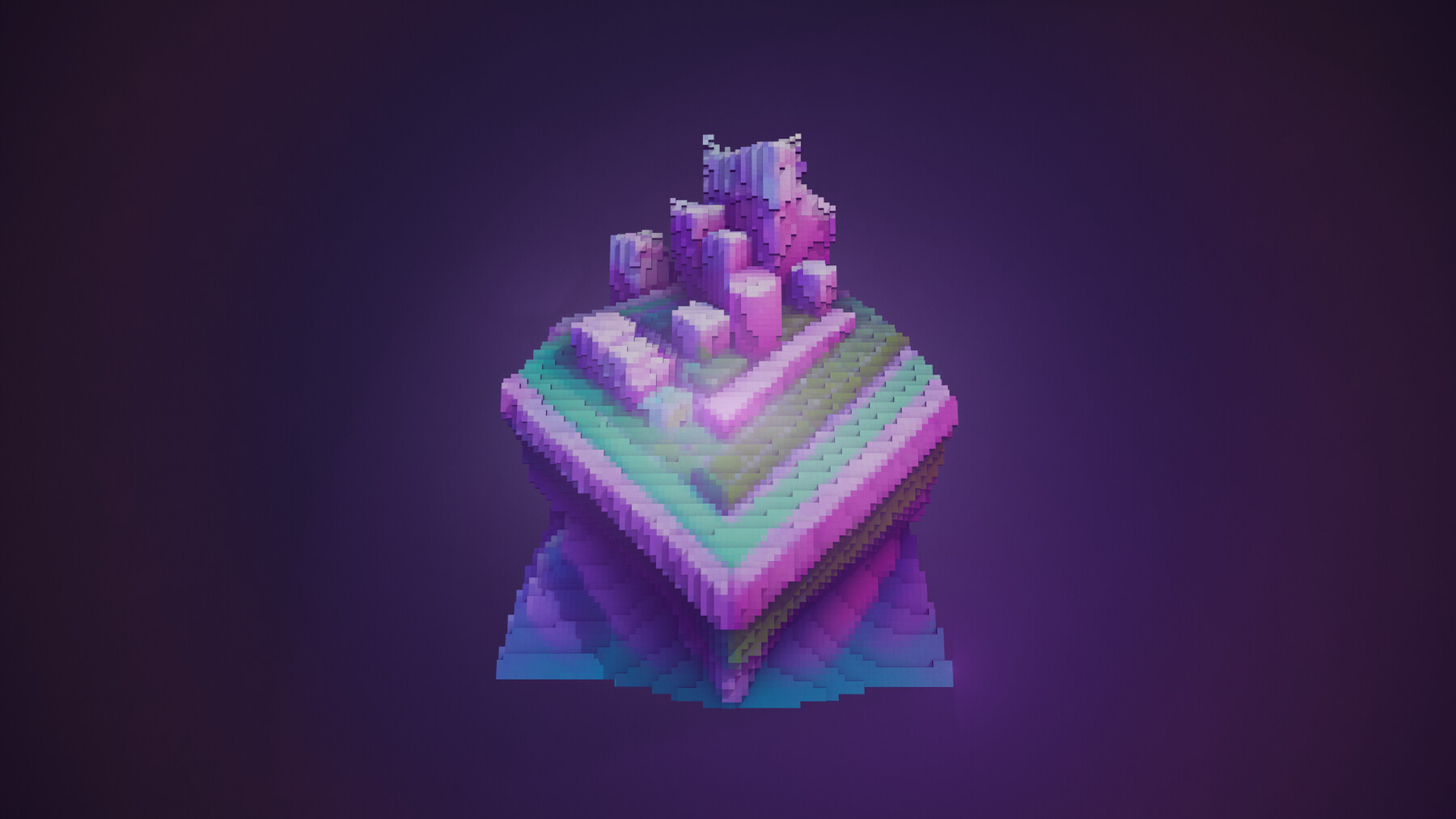 ArtStation - Voxel world happy color 300 fbx kit | Game Assets