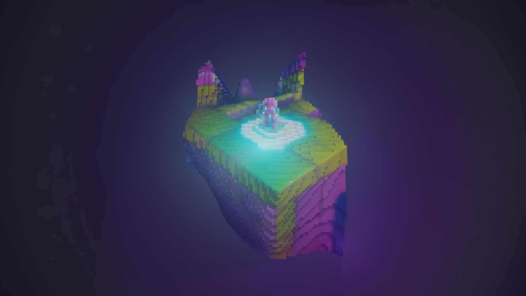 ArtStation - Voxel world happy color 300 fbx kit | Game Assets