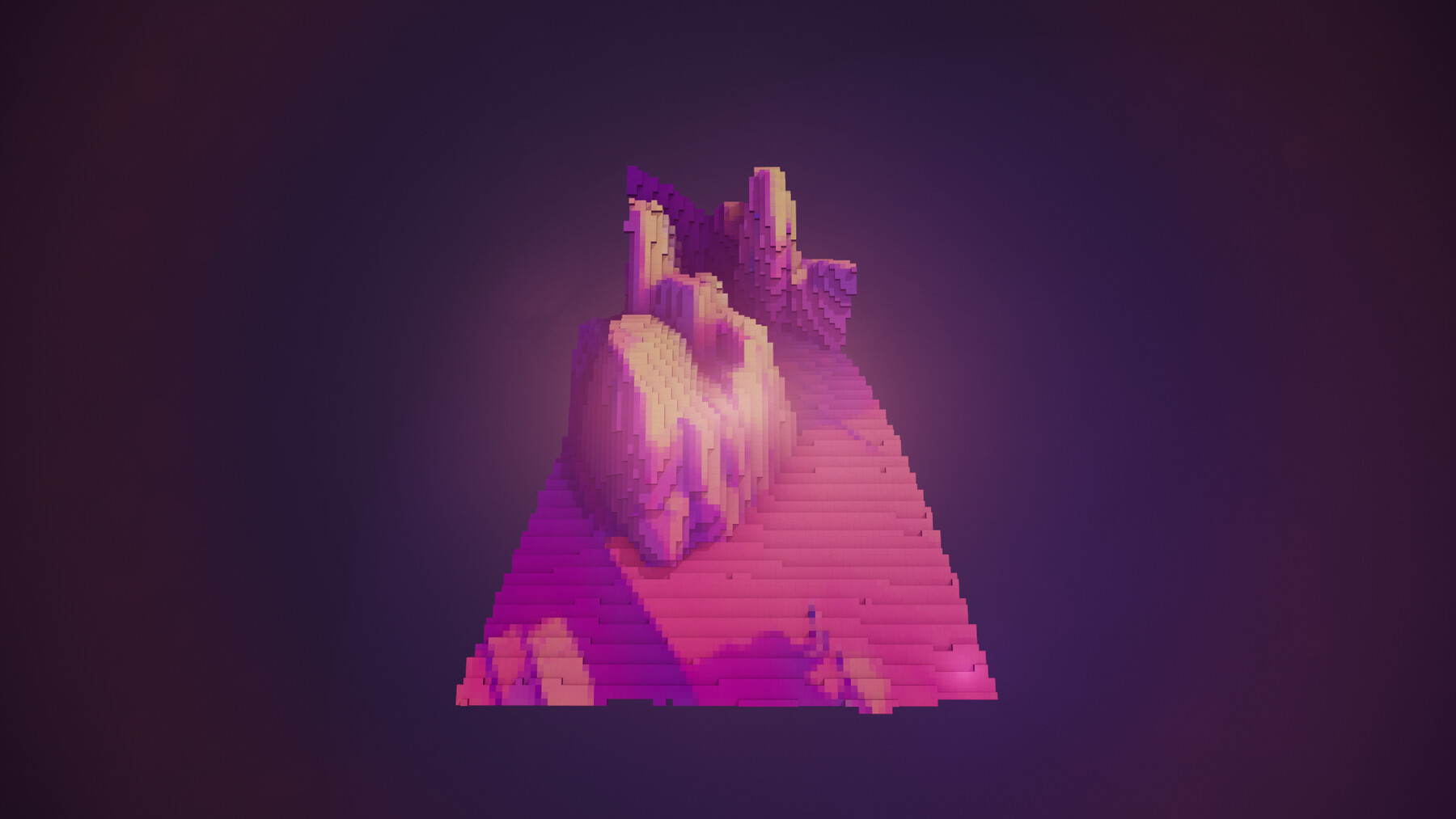 ArtStation - Voxel world futur city 400 fbx vertex color | Game Assets