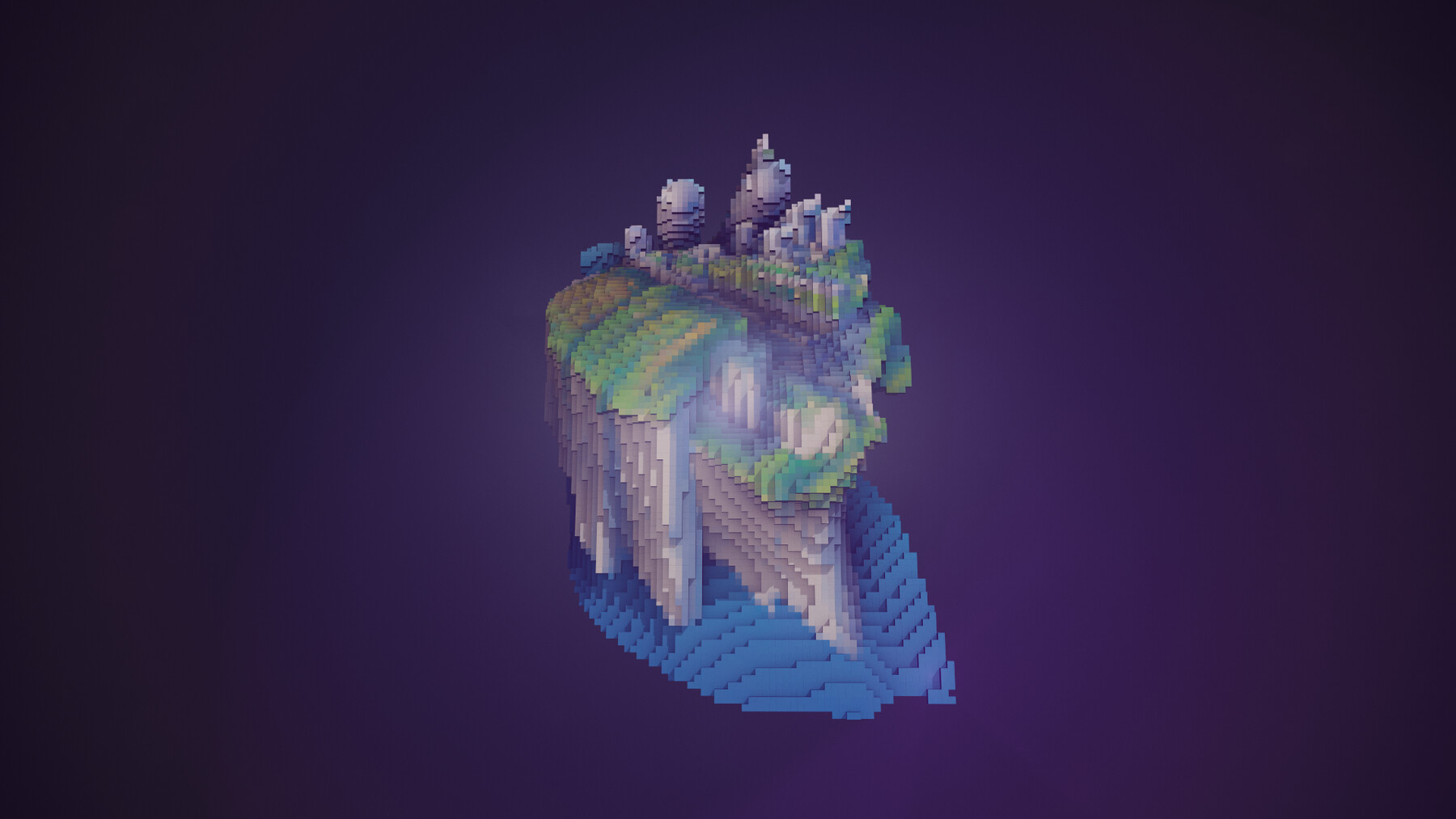 ArtStation - Voxel world lab 160 fbx vertex color | Game Assets