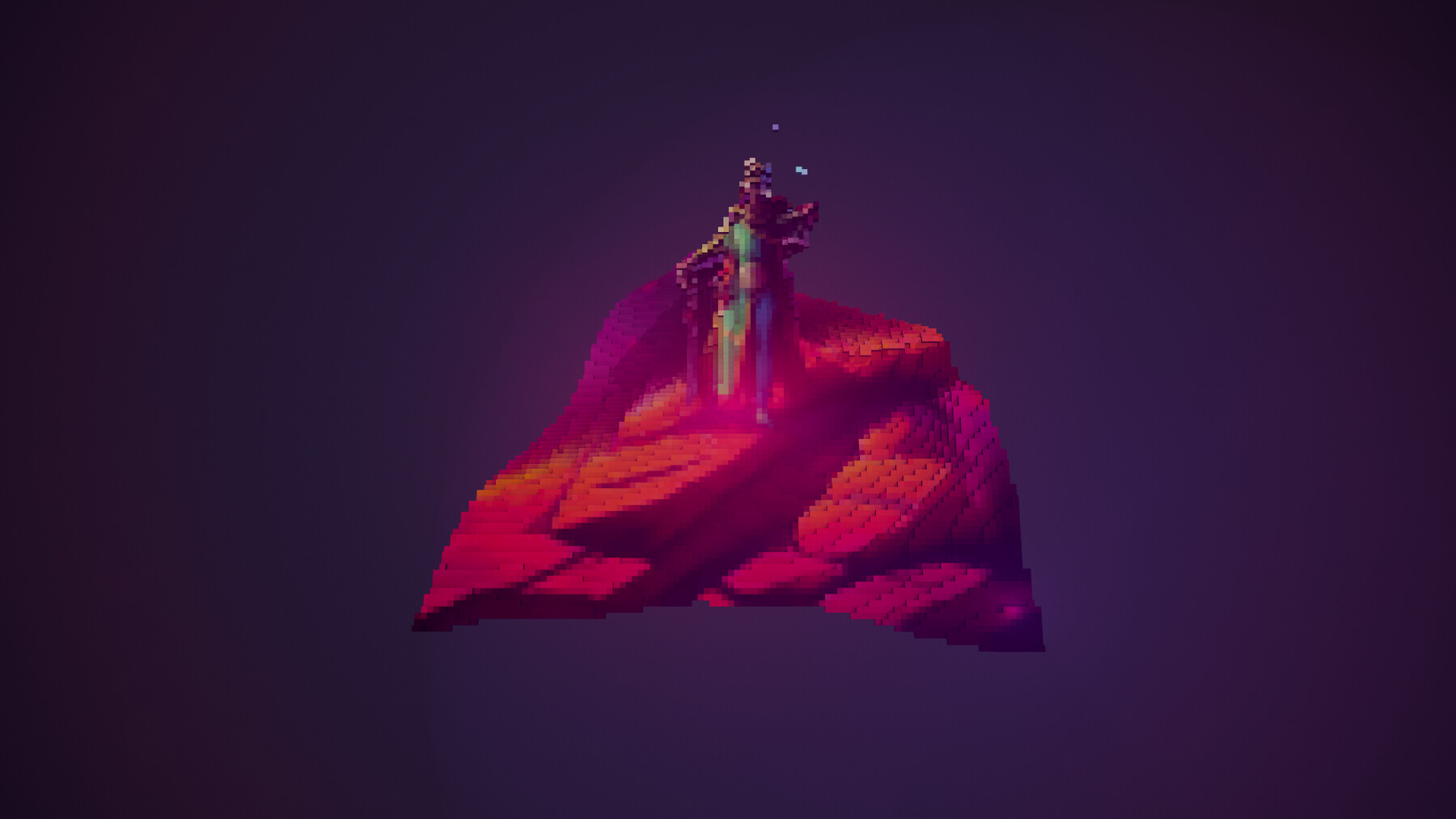 ArtStation - Voxel world tower 340 fbx vertex color | Game Assets