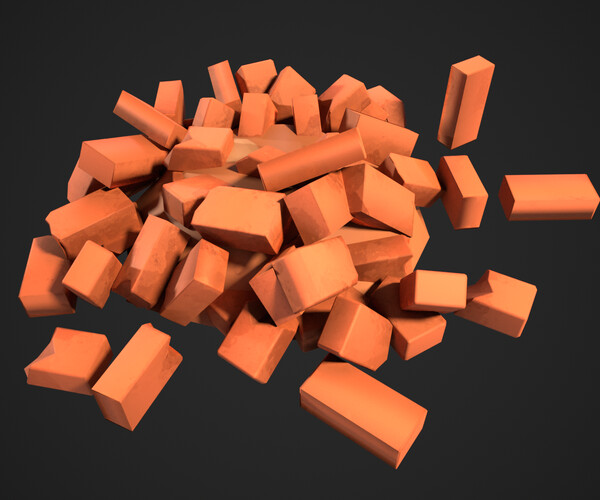 ArtStation - Pile Of Bricks | Game Assets