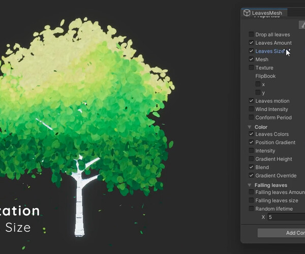 Artstation Stylized Vfx Trees Gpu Based Effect Game Assets