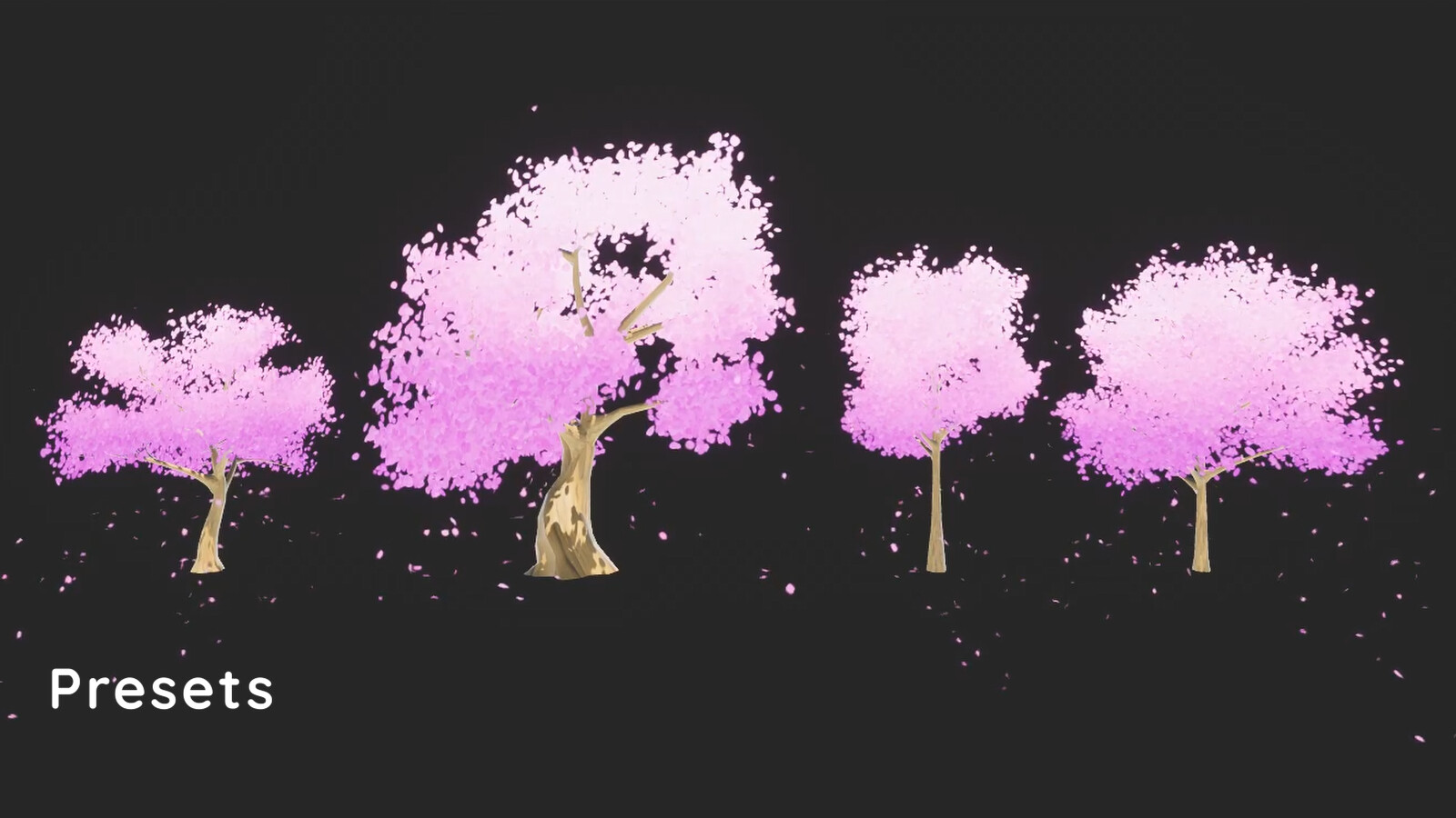 ArtStation - Stylized VFX Trees | GPU Based Effect | Game Assets