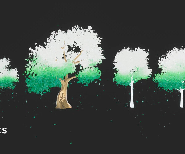 Artstation Stylized Vfx Trees Gpu Based Effect Game Assets