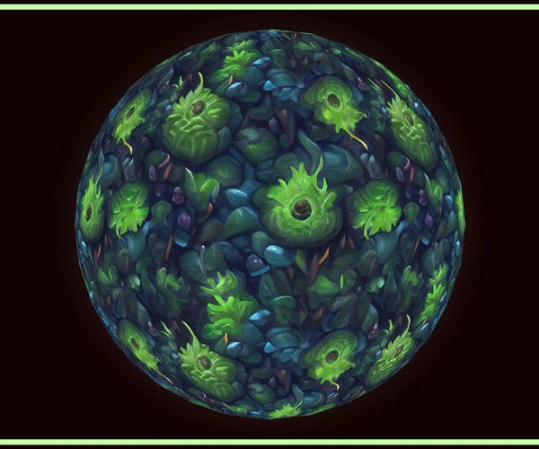 ArtStation - Grass Magic Forest Floor: 10 TEXTURES (Hand-painted ...