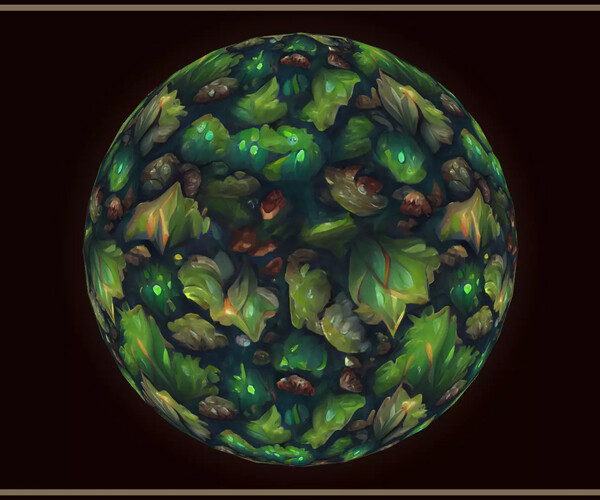 ArtStation - Grass Magic Forest Floor: 10 TEXTURES (Hand-painted ...