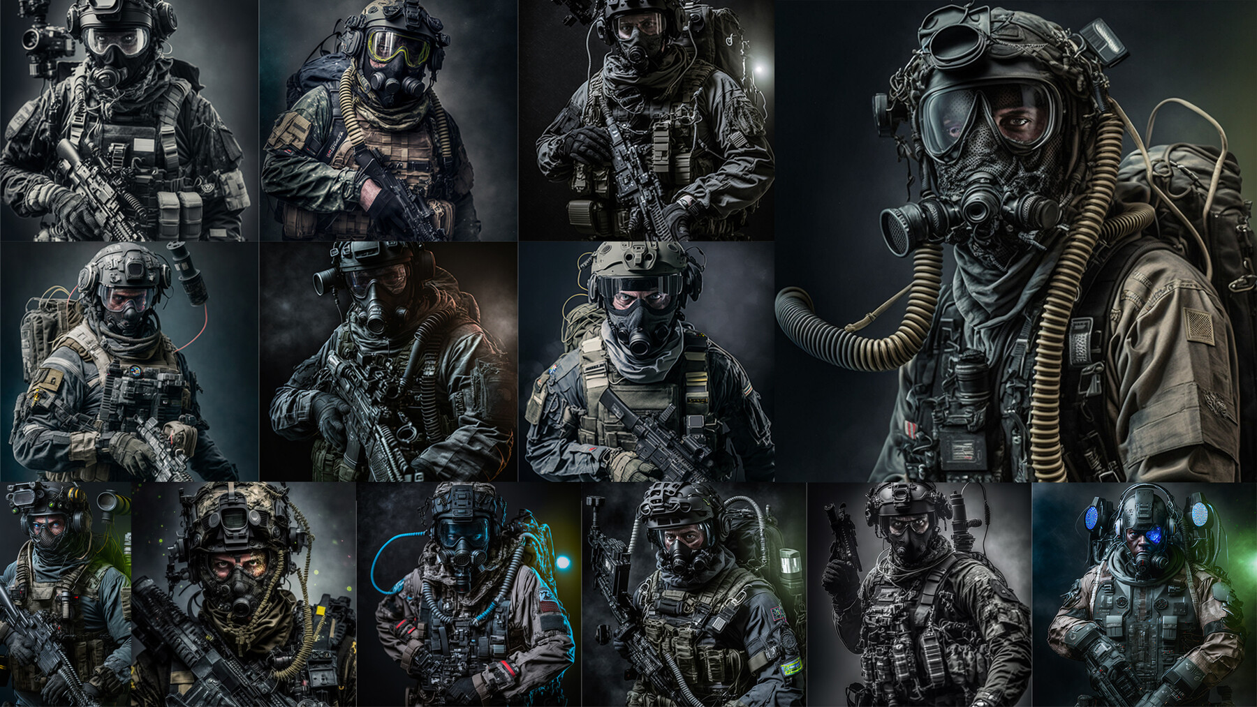 ArtStation - 200 Modern Soldier Illustration Pack Vol.01 | Resources