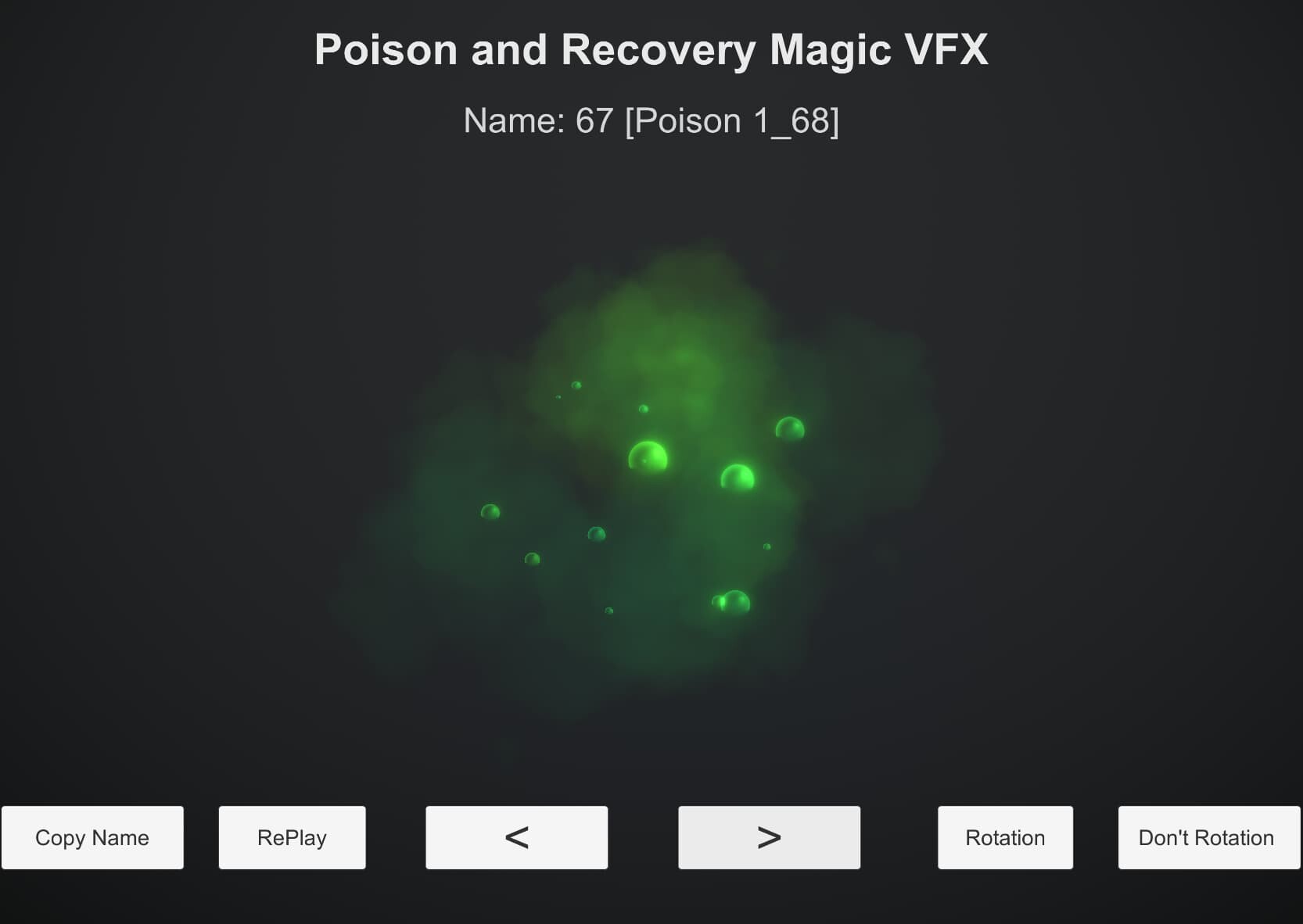 ArtStation - Unity VFX - Poison and Recovery Magic VFX | Game Assets