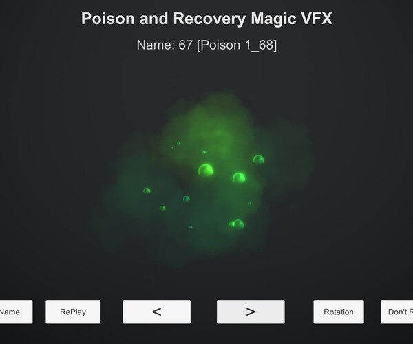 ArtStation - Unity VFX - Poison and Recovery Magic VFX | Game Assets