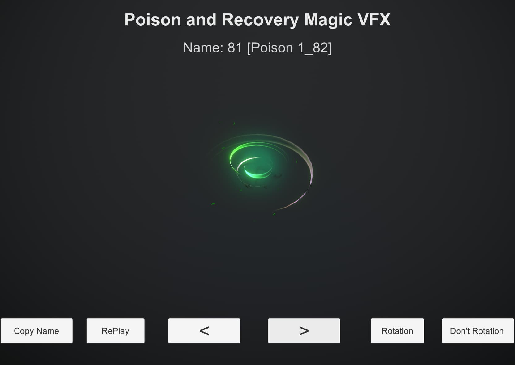 ArtStation - Unity VFX - Poison and Recovery Magic VFX | Game Assets