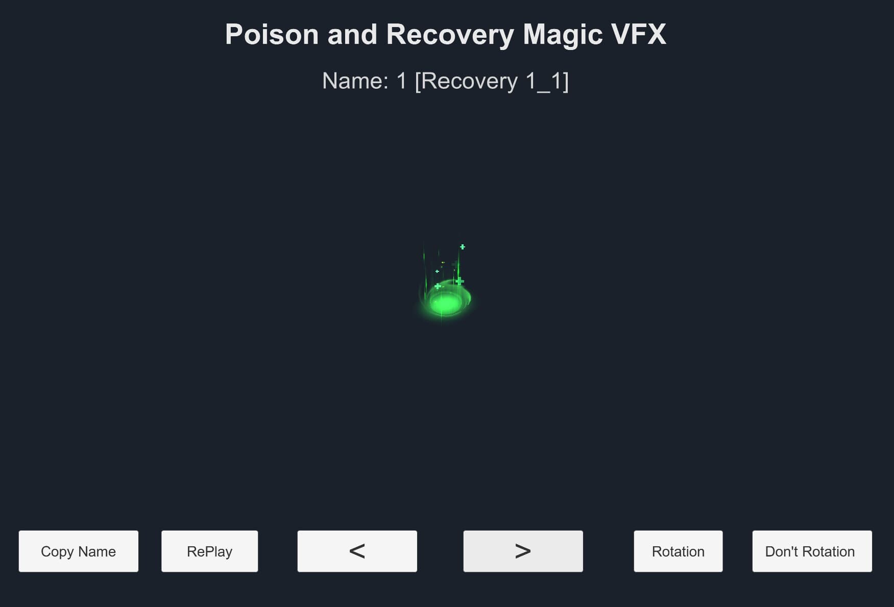 ArtStation - Unity VFX - Poison and Recovery Magic VFX | Game Assets