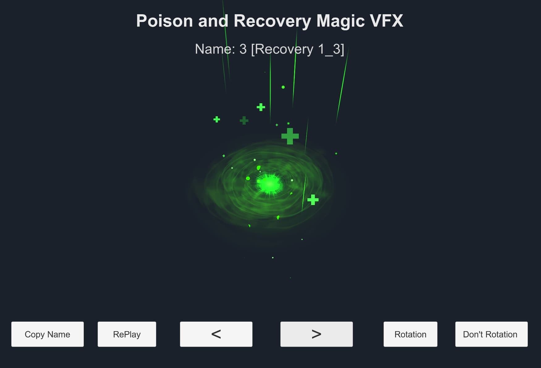 ArtStation - Unity VFX - Poison and Recovery Magic VFX | Game Assets