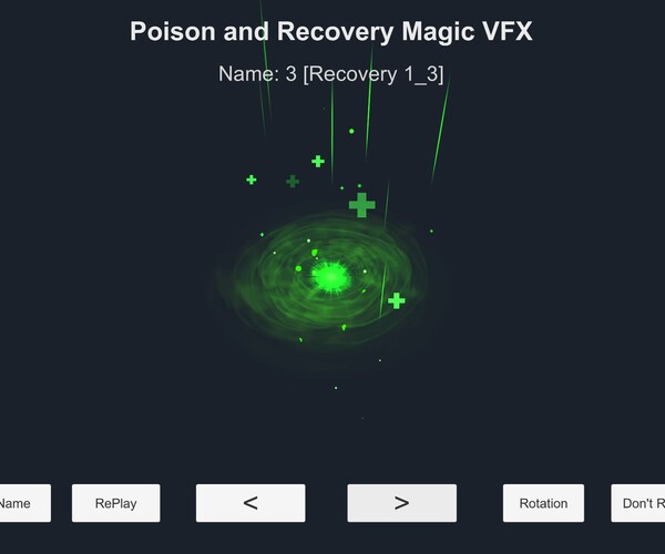 ArtStation - Unity VFX - Poison and Recovery Magic VFX | Game Assets