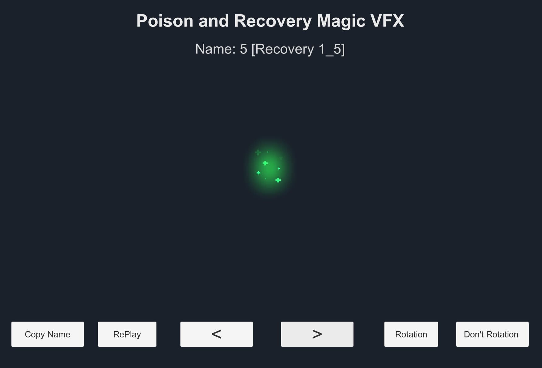 ArtStation - Unity VFX - Poison and Recovery Magic VFX | Game Assets