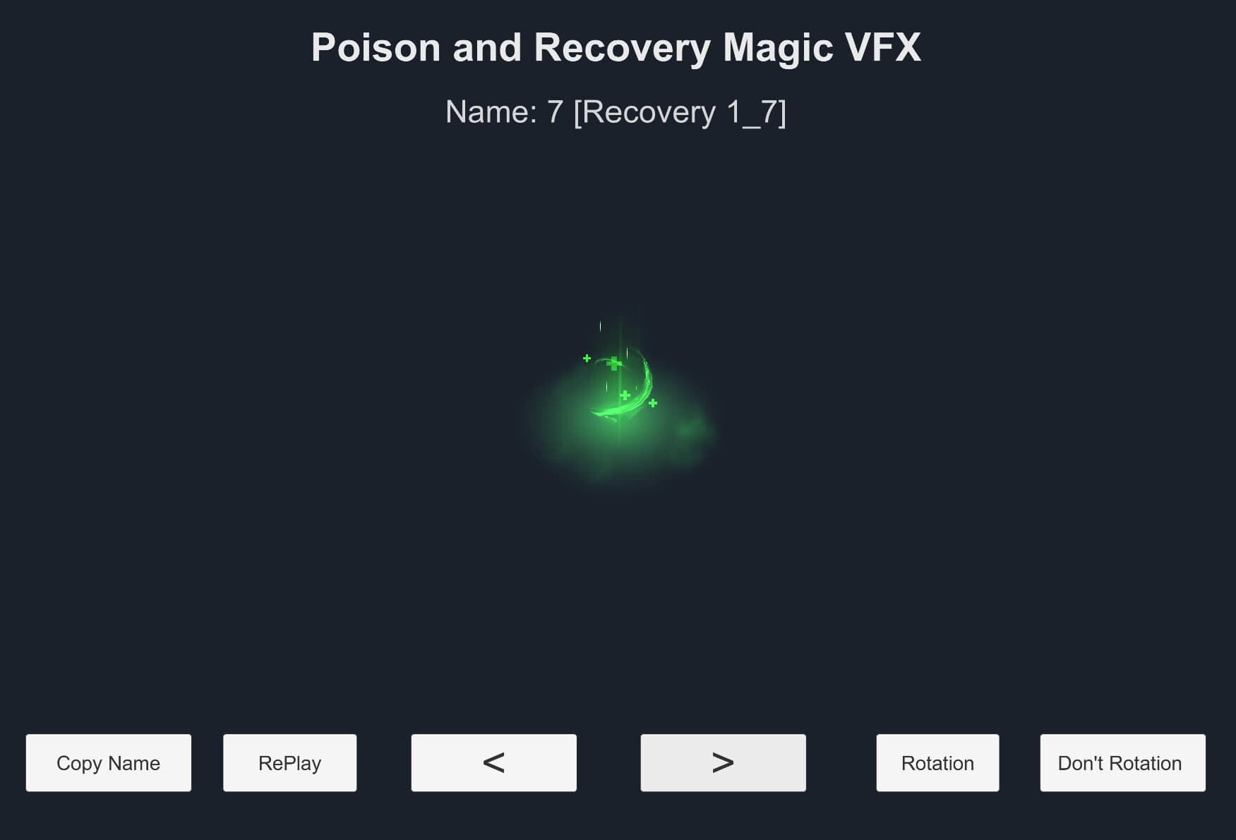 ArtStation - Unity VFX - Poison and Recovery Magic VFX | Game Assets