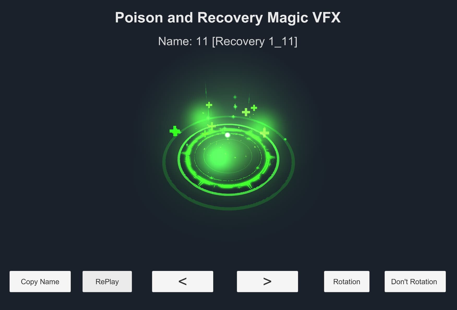 ArtStation - Unity VFX - Poison and Recovery Magic VFX | Game Assets