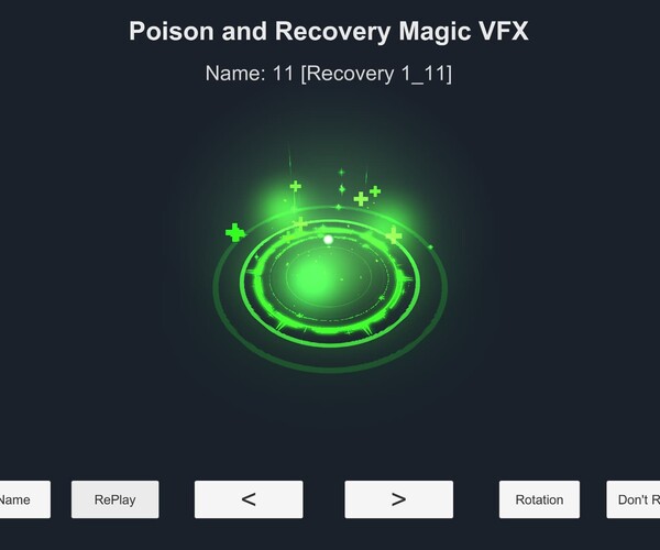ArtStation - Unity VFX - Poison and Recovery Magic VFX | Game Assets