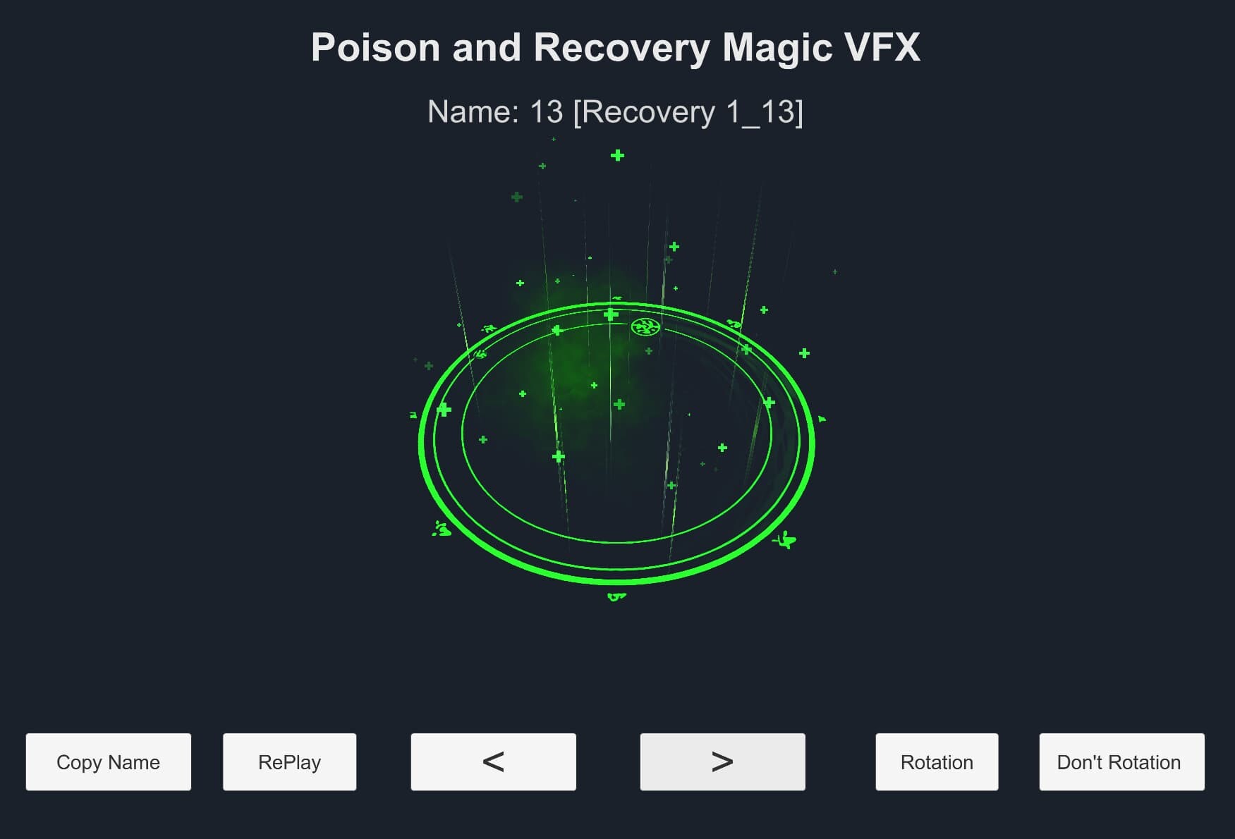 ArtStation - Unity VFX - Poison and Recovery Magic VFX | Game Assets