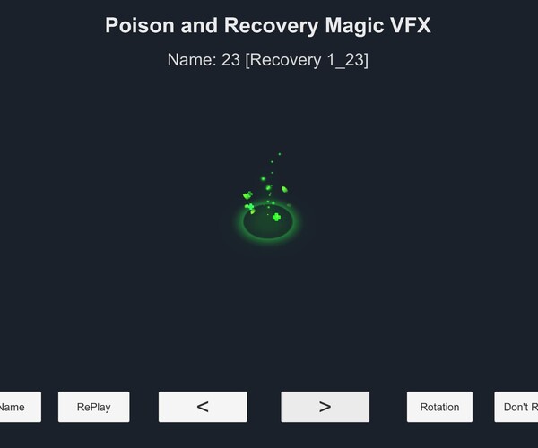 ArtStation - Unity VFX - Poison and Recovery Magic VFX | Game Assets