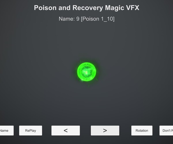ArtStation - Unity VFX - Poison and Recovery Magic VFX | Game Assets