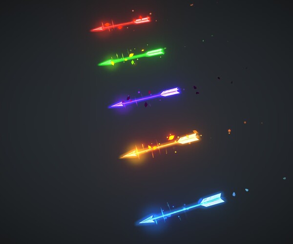 ArtStation - Effect VFX for Unity - 3D RPG Arrow VFX 2 | Game Assets