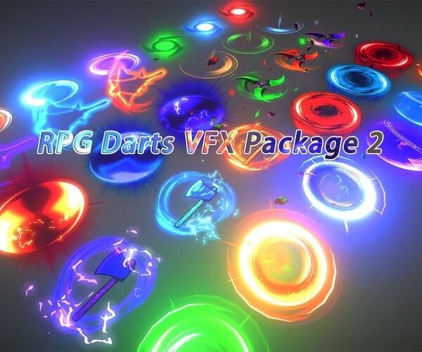 Artstation Effect Vfx For Unity 3d Rpg Darts Vfx Package 2 Game Assets