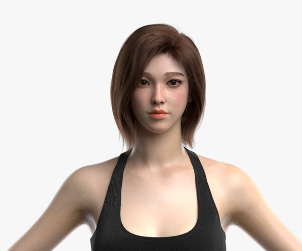 ArtStation - Female01_RiggedAsset | Resources