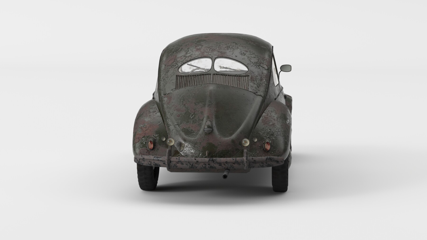 ArtStation - VW Style Beetle Bug Old Rusty WW2 Wrecked Car | Resources