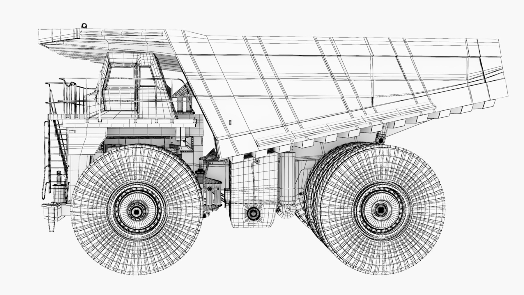 ArtStation - Haul Truck - Dump Truck - With Cabin Interior Cat 797b ...