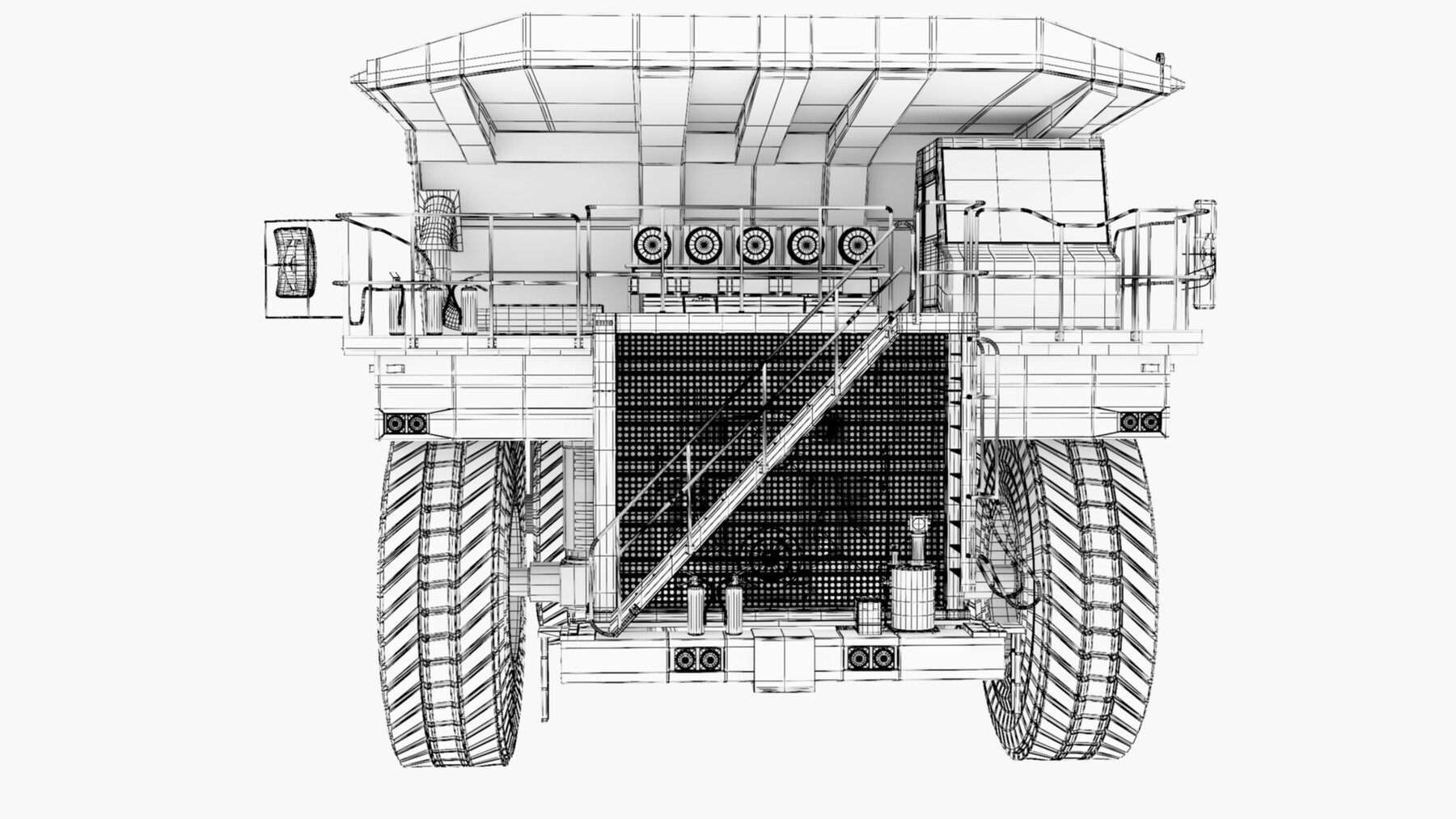ArtStation - Haul Truck - Dump Truck - With Cabin Interior Cat 797b ...