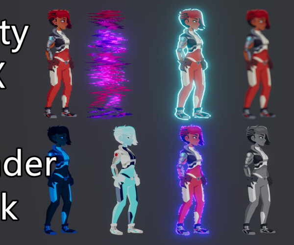 ArtStation - Unity VFX - 2D Shader Pack | Game Assets