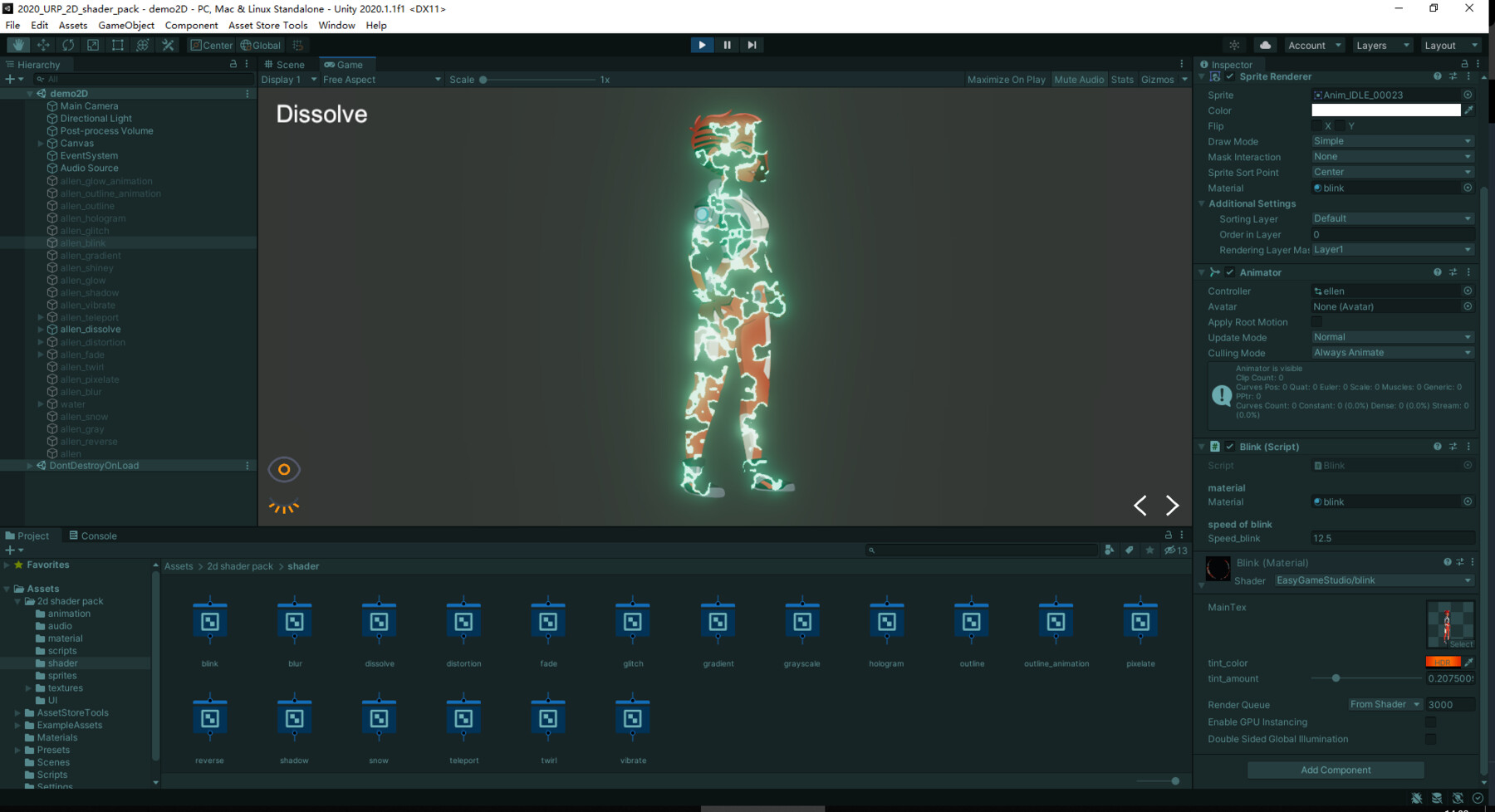 ArtStation - Unity VFX - 2D Shader Pack | Game Assets