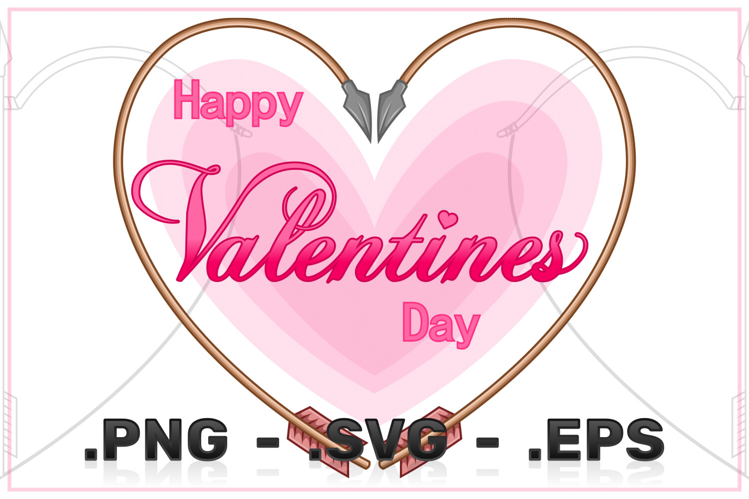 ArtStation - Valentine Bow And Arrow Vector Design | Artworks